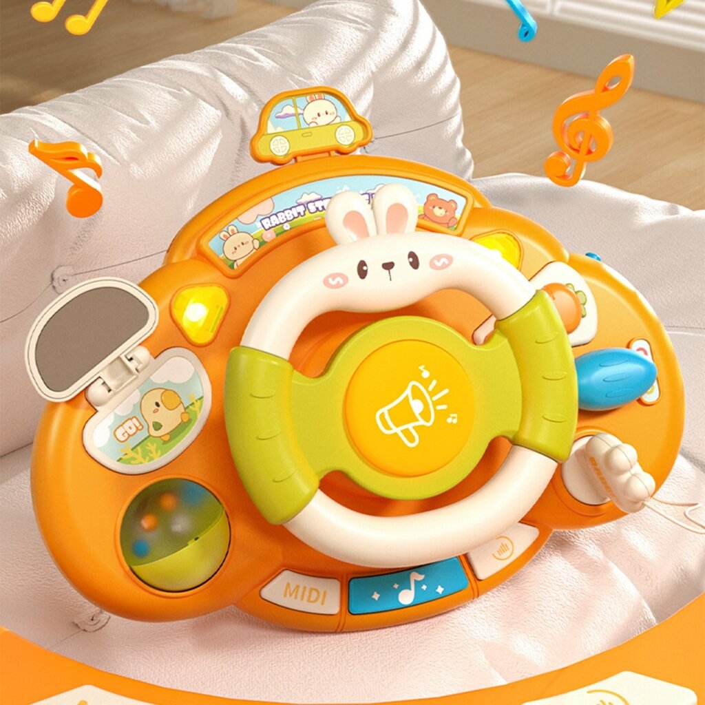 Реалистичная игрушка для ролевых игр с рулем и панелью управления