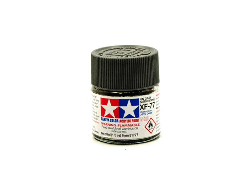 XF-77 Gray Sasebo LJN, acrylic paint mini 10 ml. (Серый Военно-морской матовый) Tamiya 81777