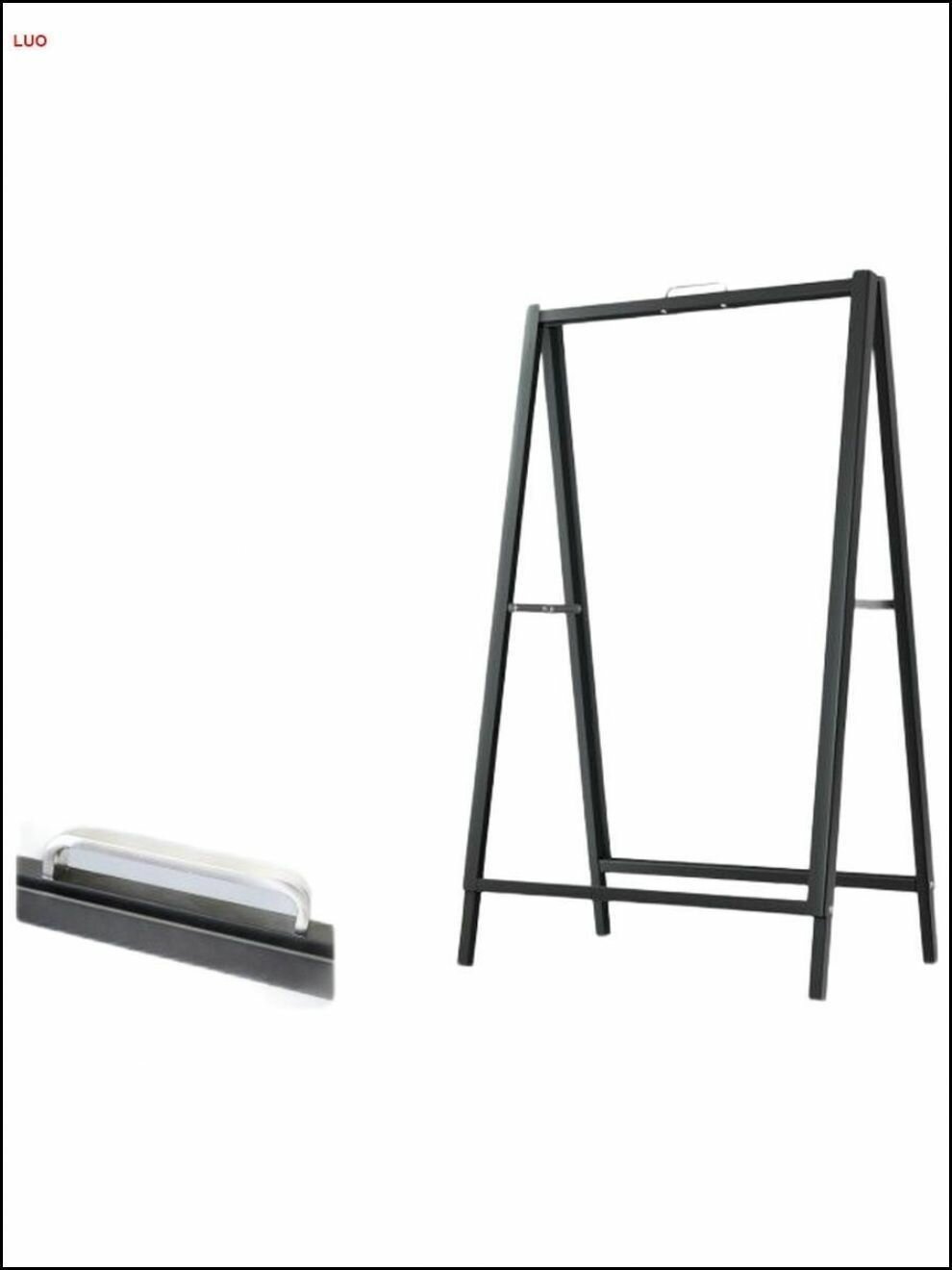 Уличный двухсторонний штендер из металла, премиум сторона для кафе одиночная