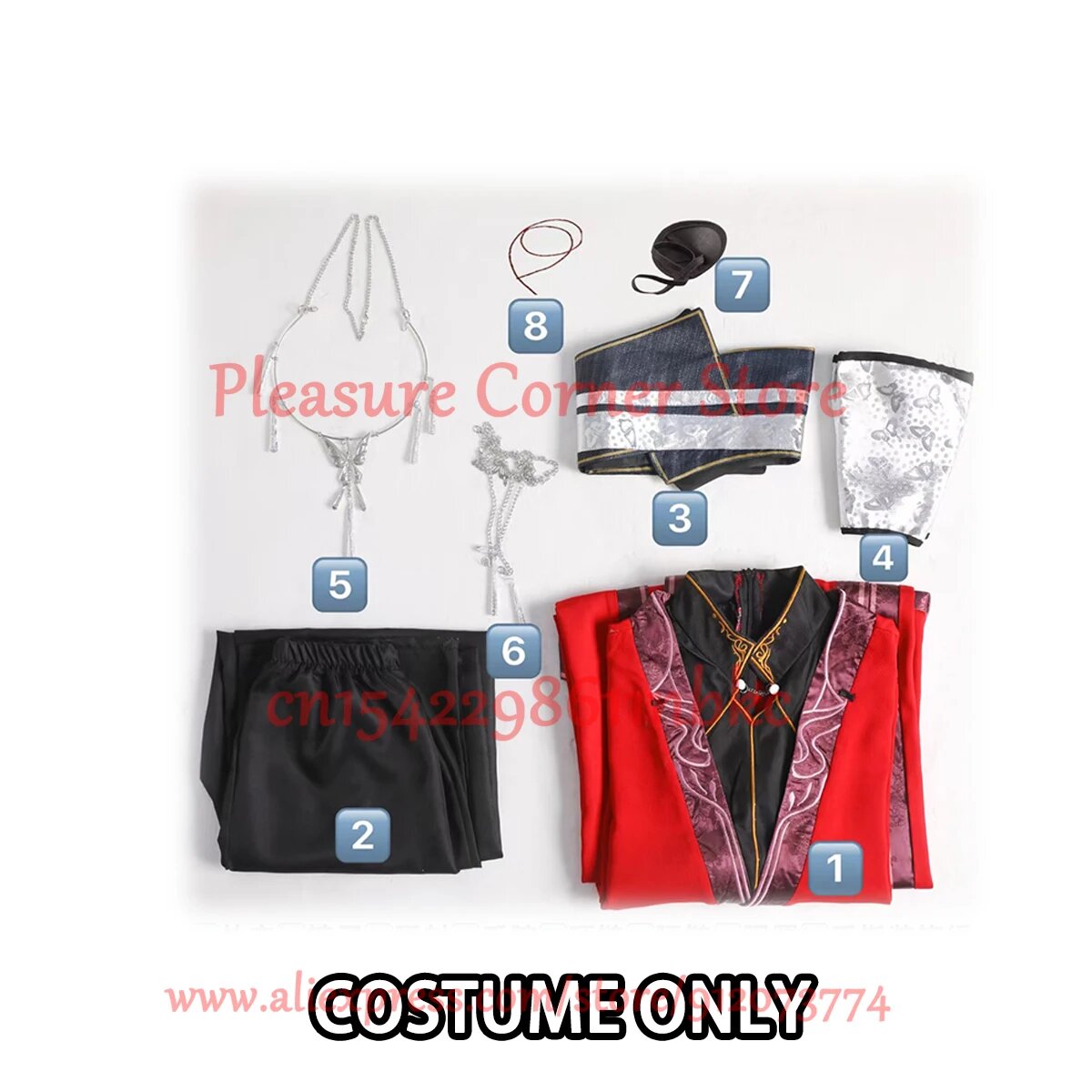Костюм Сан Ланг Хуа Ченг из игры "Благословение небес", полиэстер L, costume only