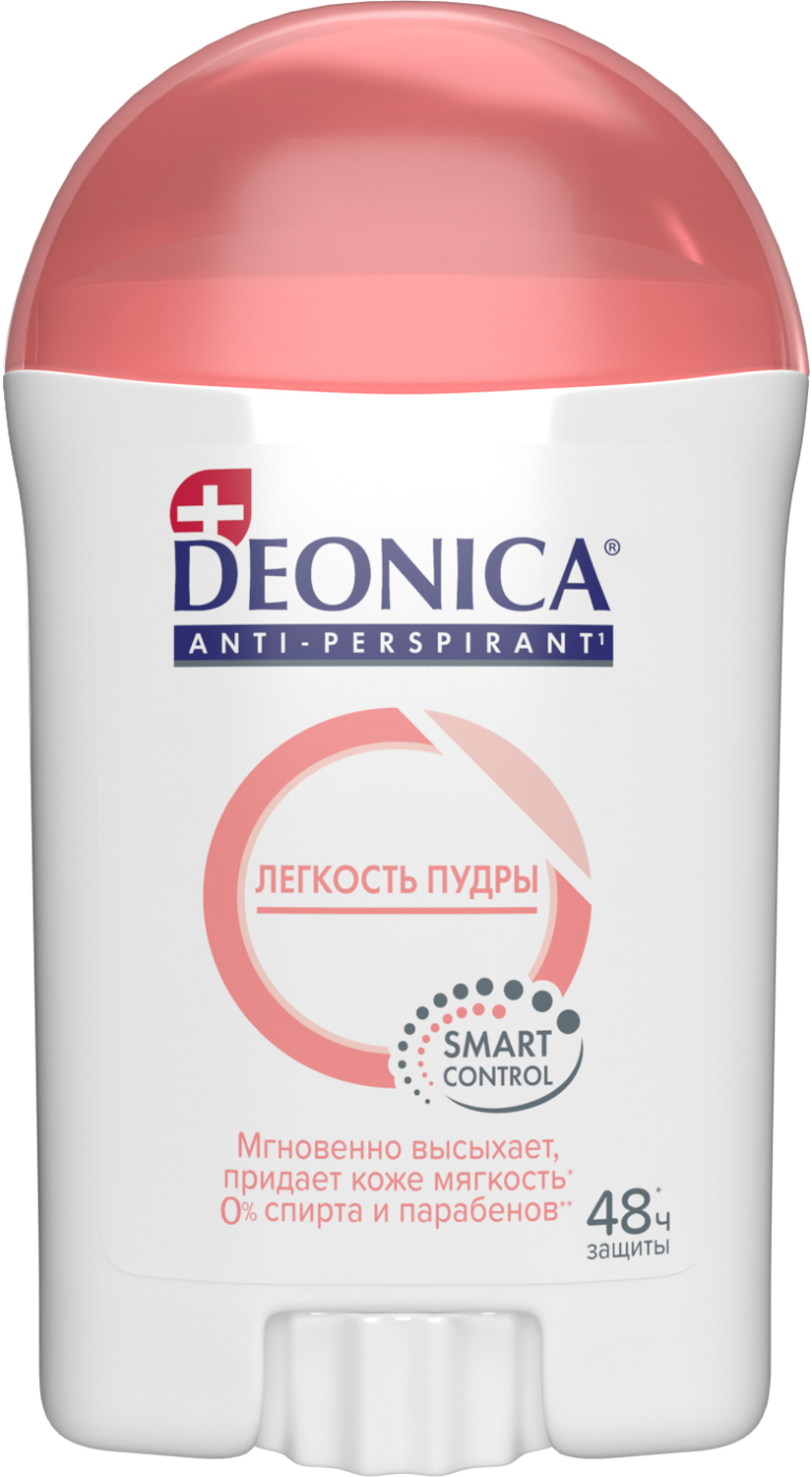 Дезодорант-антиперспирант женский DEONICA Легкость пудры, стик ,40 мл