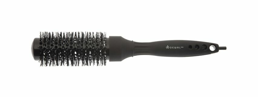 Термобрашинг для укладки волос профессиональный DEWAL PRO из серии BLACK MAGIC d 25/37 мм BRBM25