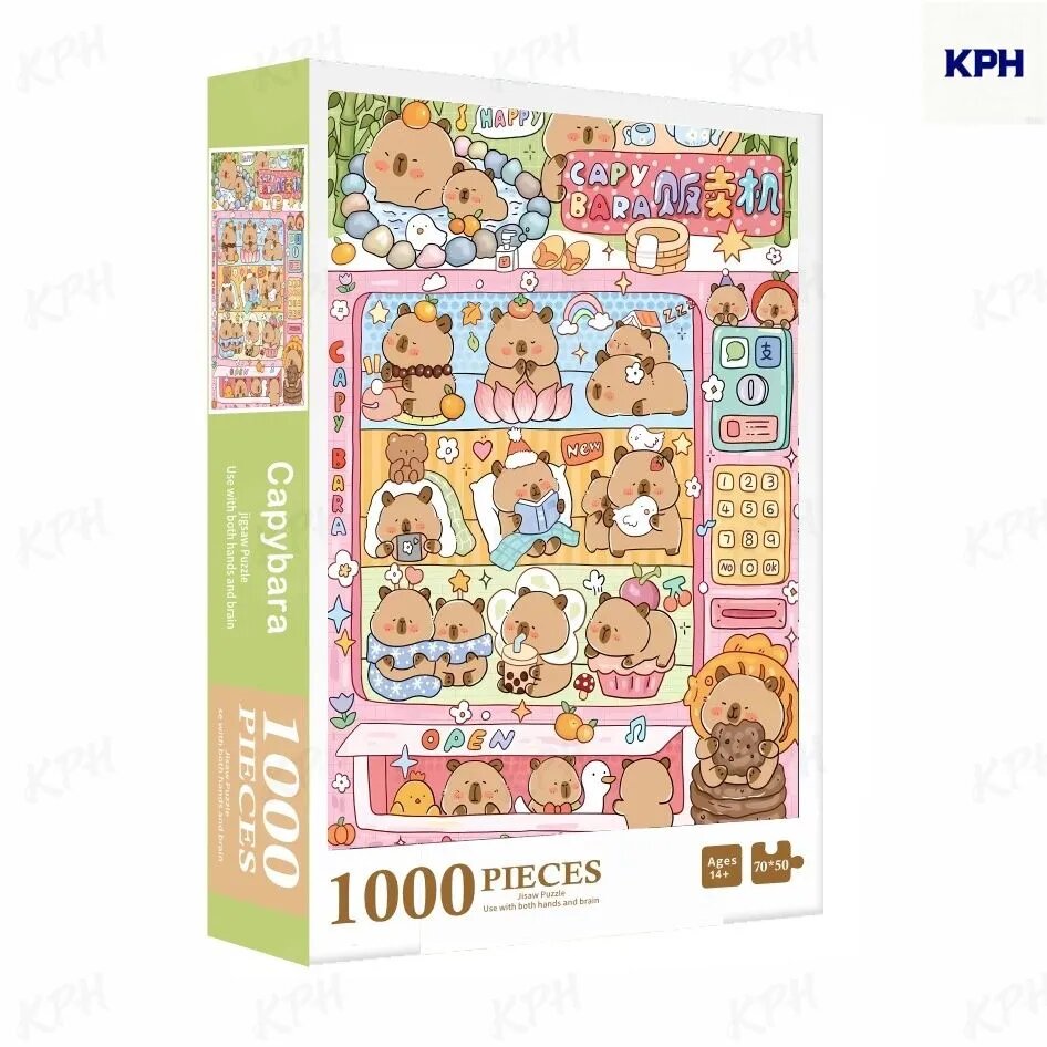 Капибара Пазл 1000 деталей для взрослых и детей, развивающая игрушка, развитие интеллекта, подарок ручной работы
