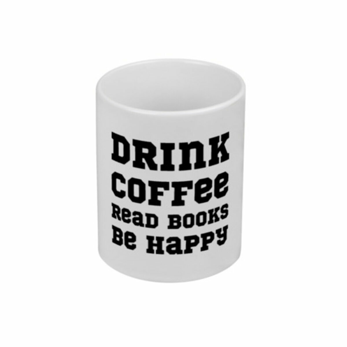 Кружка «Drink coffee, read books, be happy» (белый)