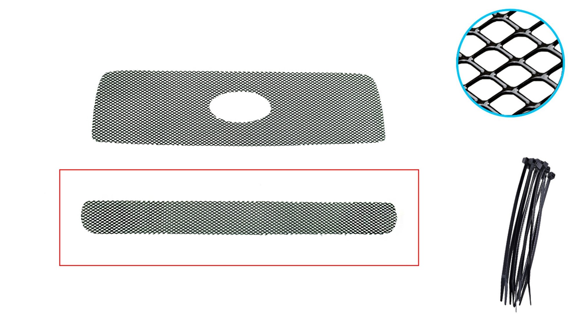 Защитная сетка радиатора для SUBARU FORESTER 2002-2005 (II), низ, 1шт