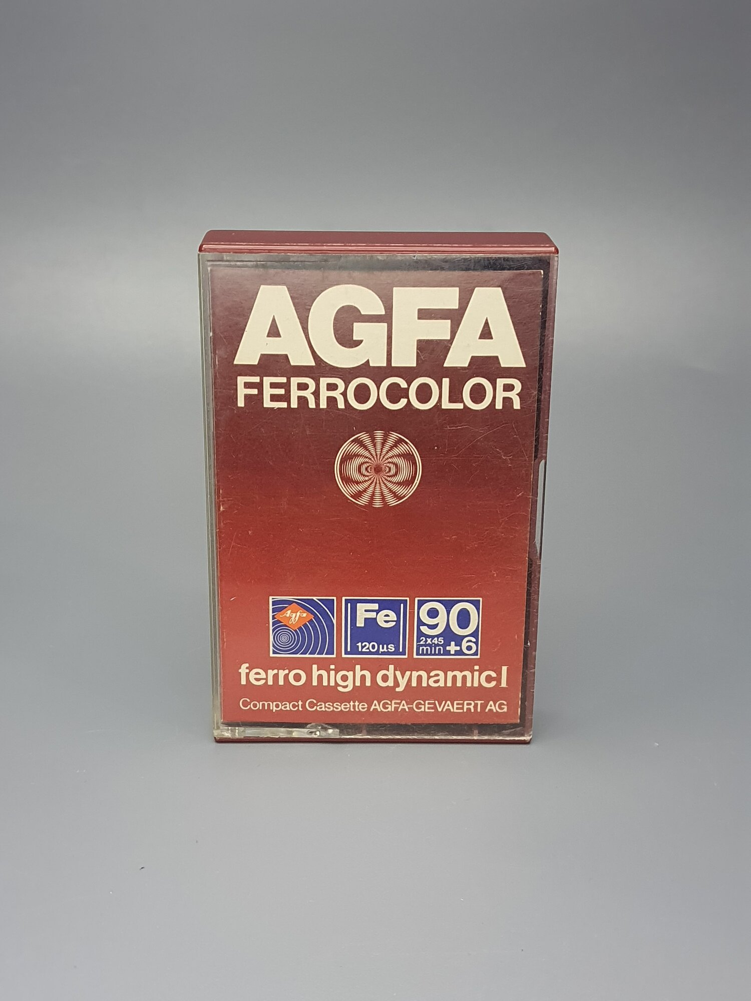 Аудиокассета Agfa Ferrocolor 90+6, Type I, Германия, 1979-1981 гг.