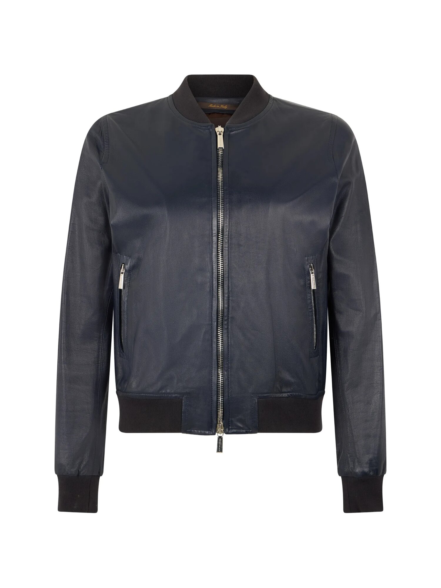 Куртка Leather bomber jacket