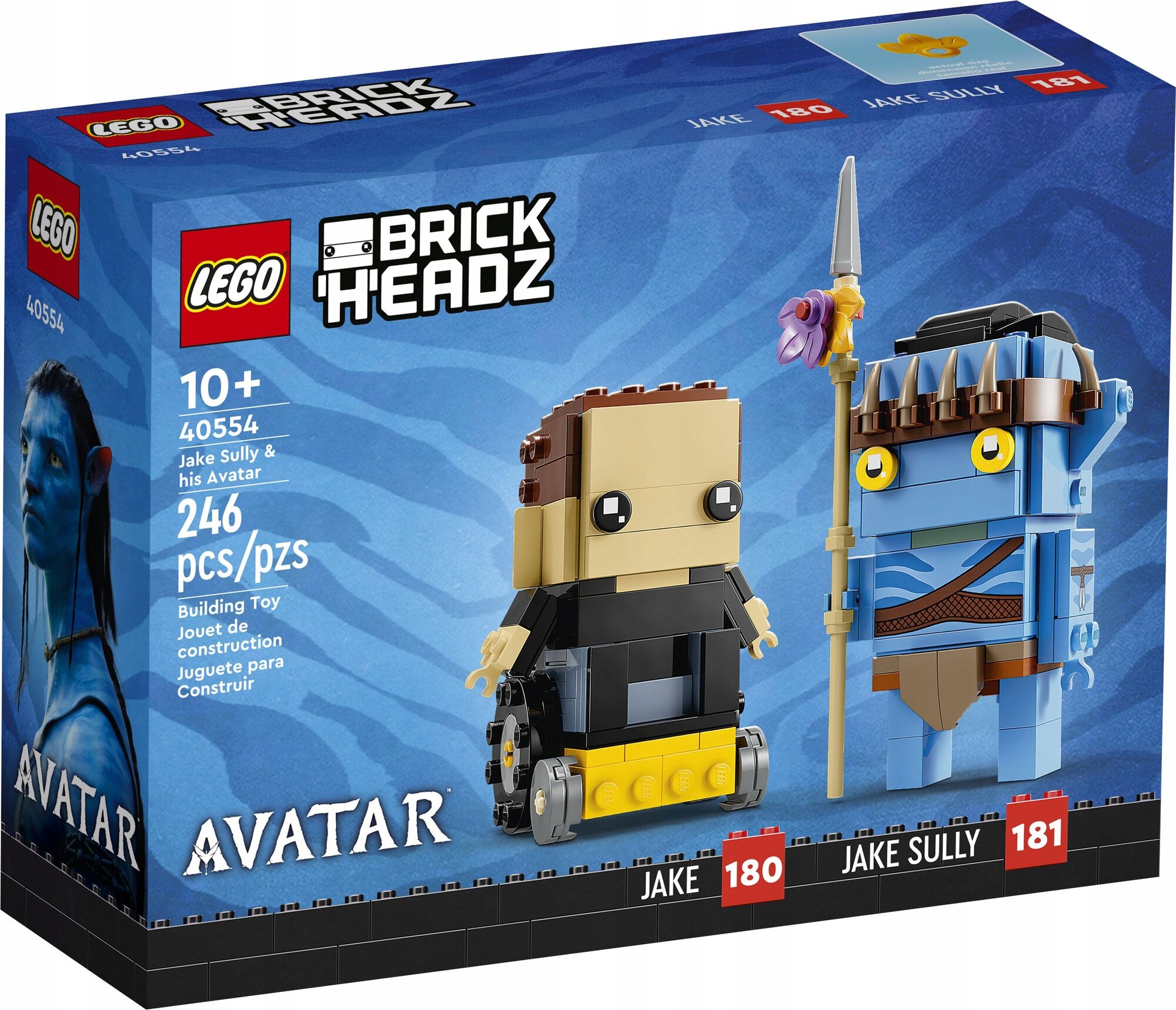 Конструктор LEGO BrickHeadz 40554 Джейк Салли и его Аватар, 246 деталей, от 10 лет