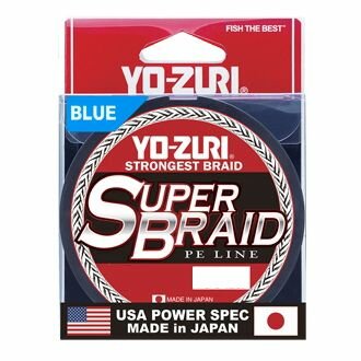 Шнур плетеный для спиннинга Yo-Zuri PE Super Braid 275 м синий 10 Lbs 0.15 мм