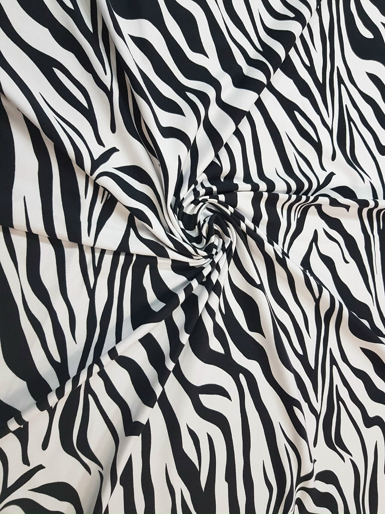 Кулирка с лайкрой принтованная Зебра", ширина 180см, длина 100см.