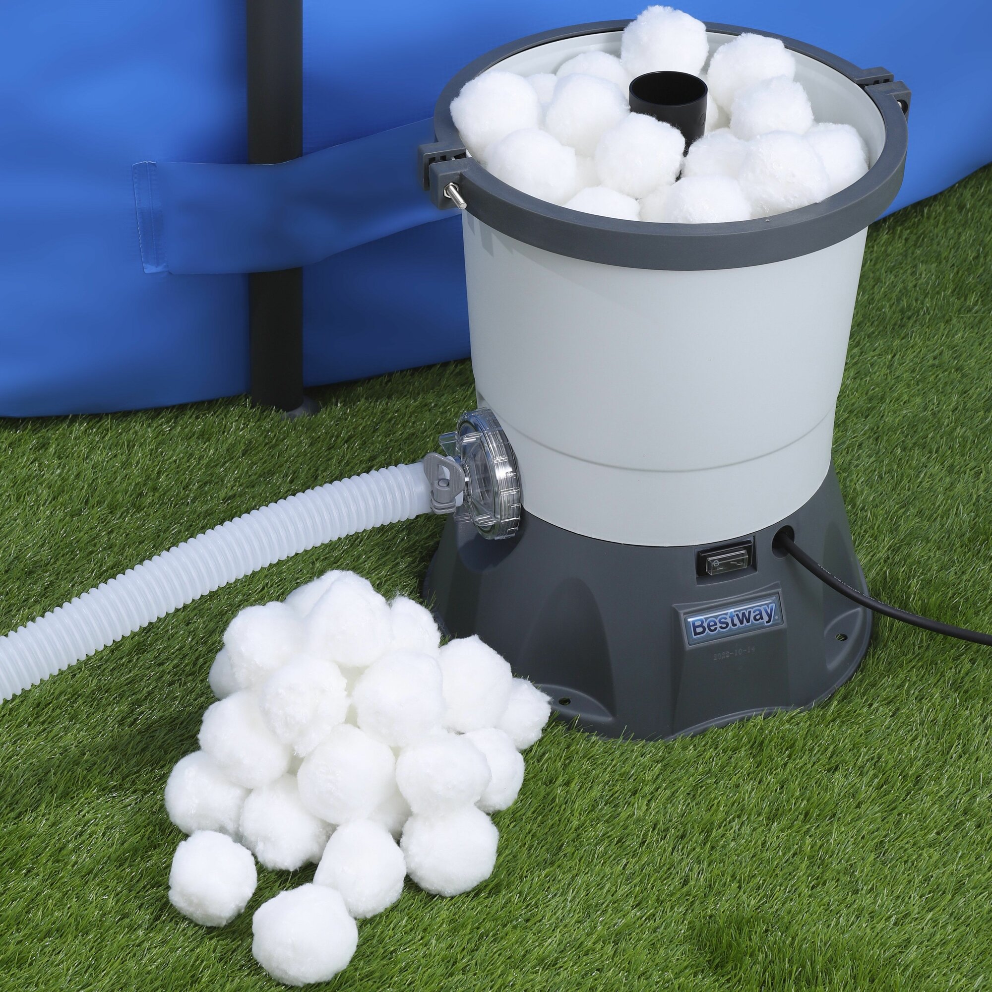 Наполнитель Polysphere Bestway для песчаных фильтров, комплект из 24 шт (эквивалент 18кг песка) (арт. 58945)