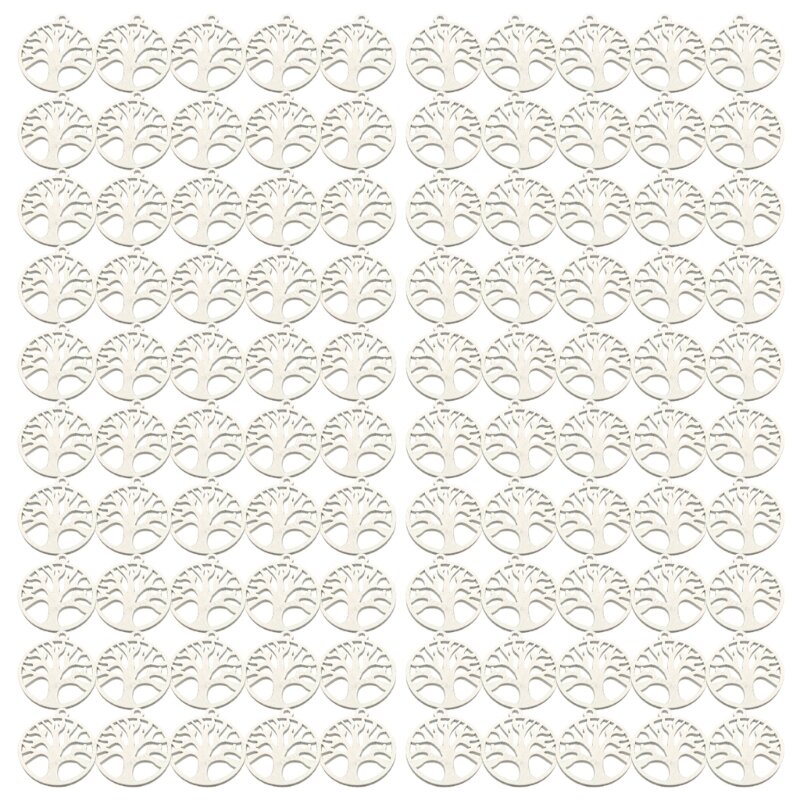 Упаковка из 100 Незаконченных Деревянных Деревьев Жизни Орнамент Для Украшения Дома Поделки Из Натурального дерева Художественные Принадлежности