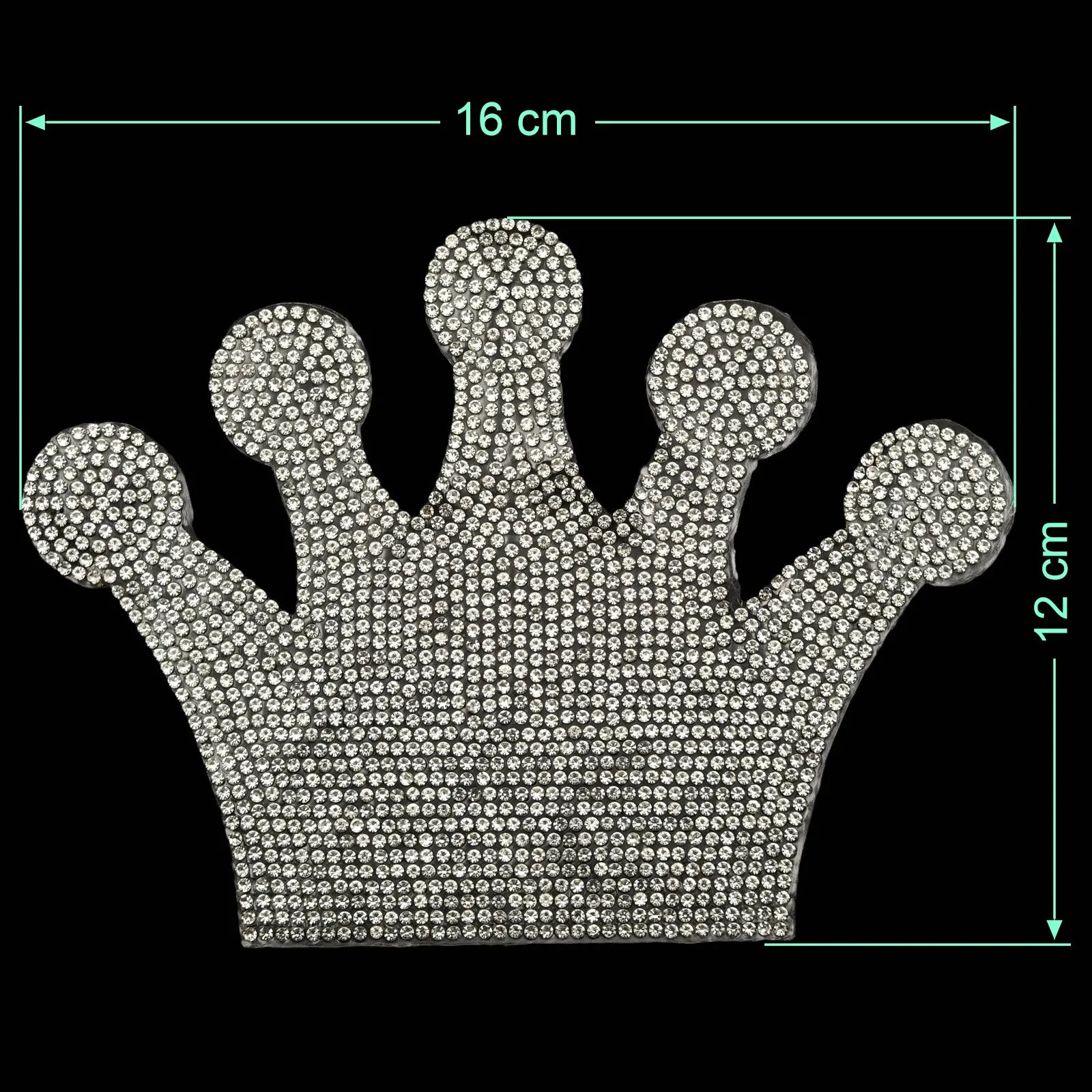 Стразы Crown Rhinestones A12W 16x12cm для одежды