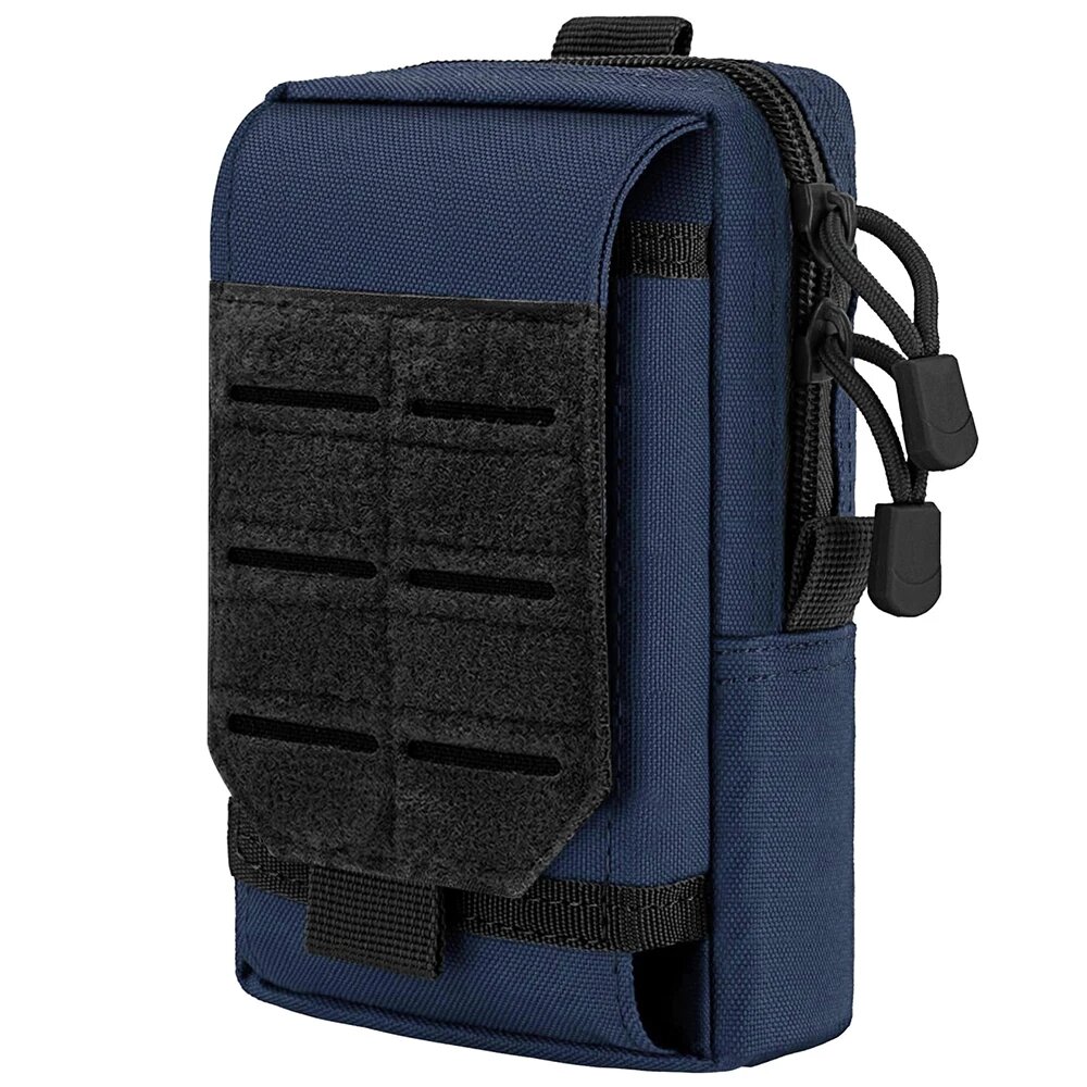 Тактическая поясная сумка Navy черная MOLLE