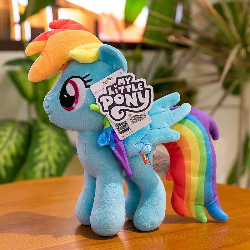 Официальная плюшевая игрушка My Little Pony Рейнбоу Дэш, синяя, 30 см, мягкая кукла для девочек, подарок на день
