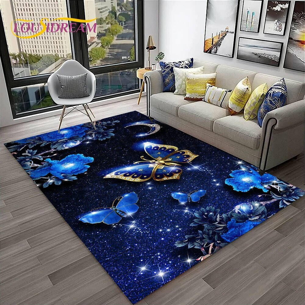 LOUSIDREAM 3D ковер бабочки цветы 200x160cm, 8