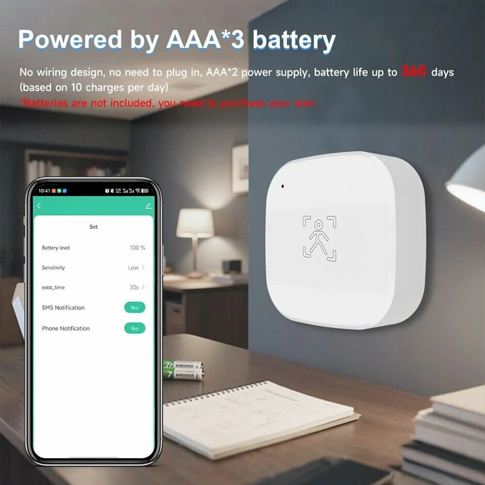 Tuya ZigBee маломощный детектор присутствия человека, интеллектуальный PIR-датчик человека, радар-детектор 24G, датчик движения, совместимый с Smart Life