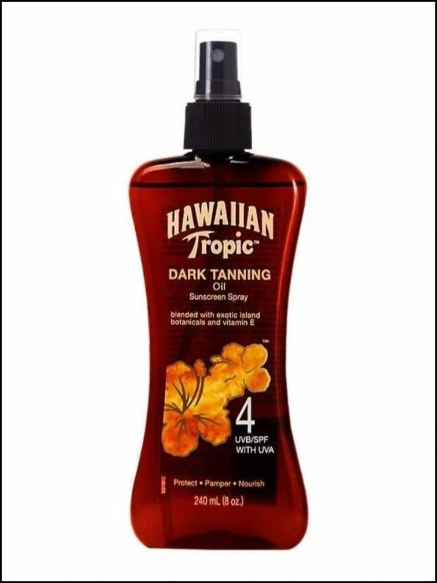 Эксклюзивное интенсивное масло Hawaiian Tropic без SPF 200 мл для загара