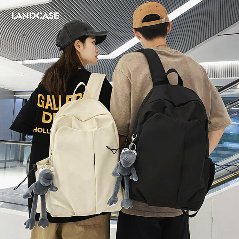 Рюкзак Landcase мужской повседневный 3877 черный вместительный для ноутбука средней и старшей школы колледжа Внешний