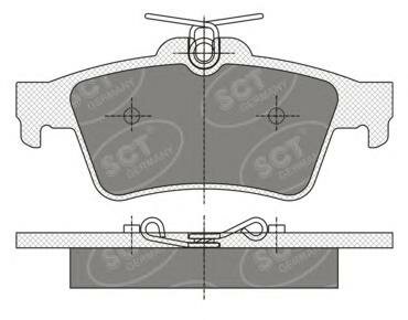 SCT SP 357 Тормозные колодки (комплект 4 шт.)