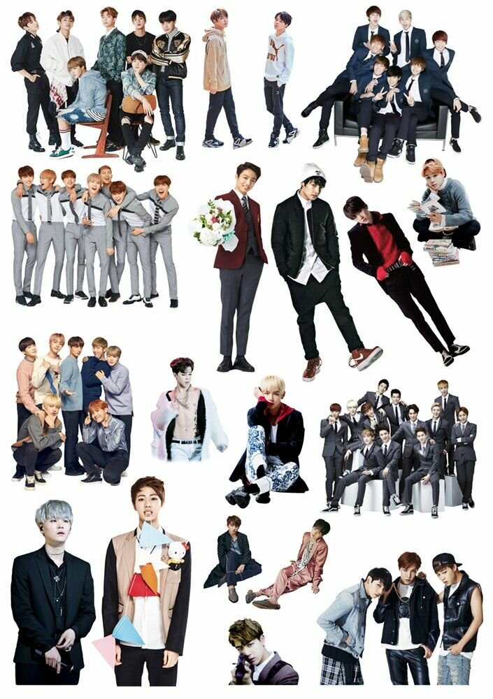 Наклейки Bangtan Boys No.3