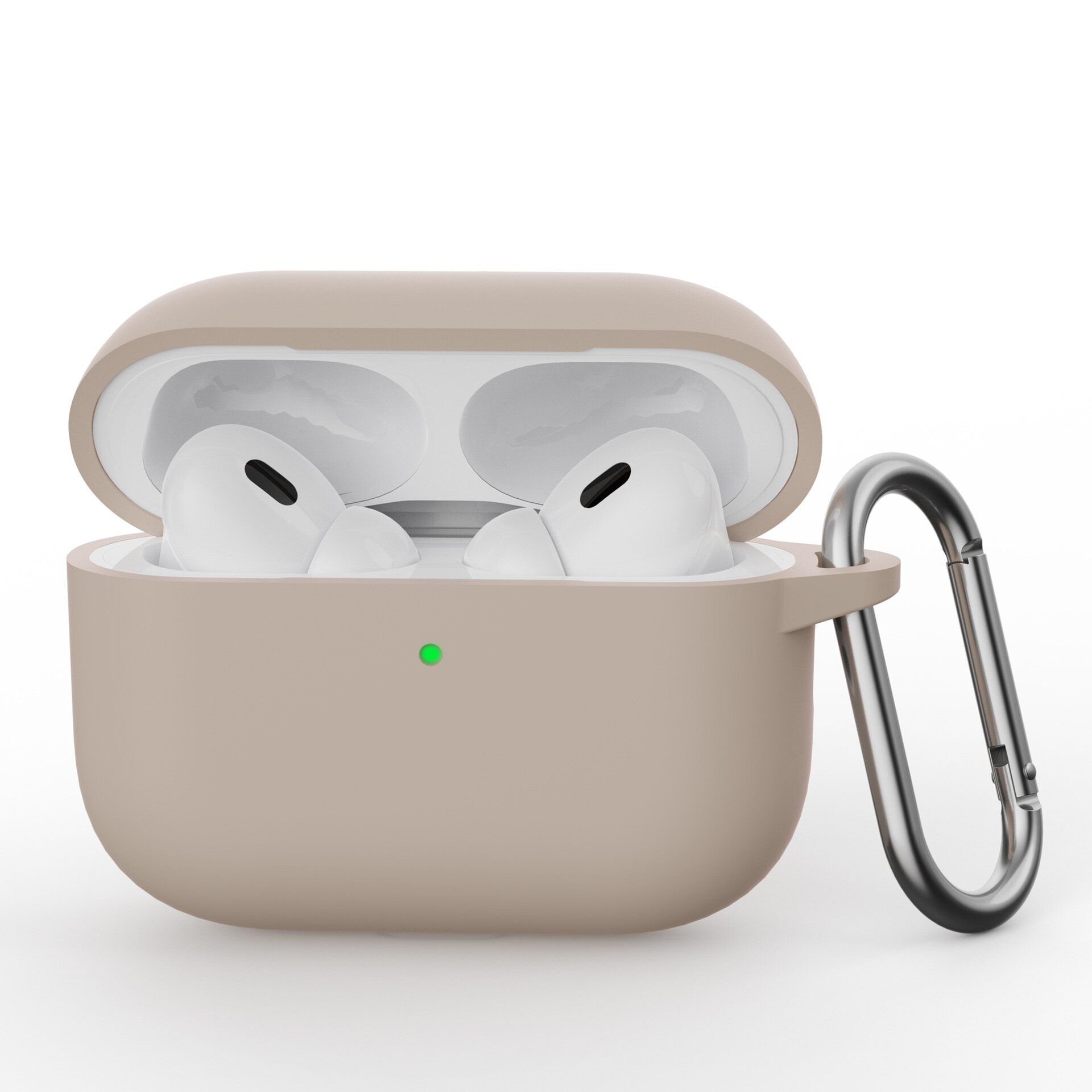 Премиум розовый песочный силиконовый полный чехол для AirPods Pro 3, 2 мм толщины, прочный силиконовый чехол для