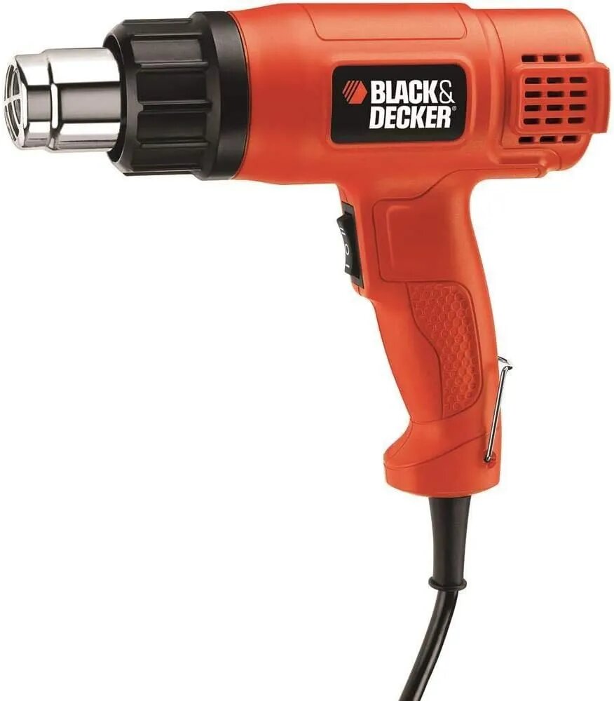 BLACK+DECKER KX1650-QS Электрический строительный Фен, 1750 Вт, 460-600 градусов, 570-740 л/мин, пистолет горячего воздуха