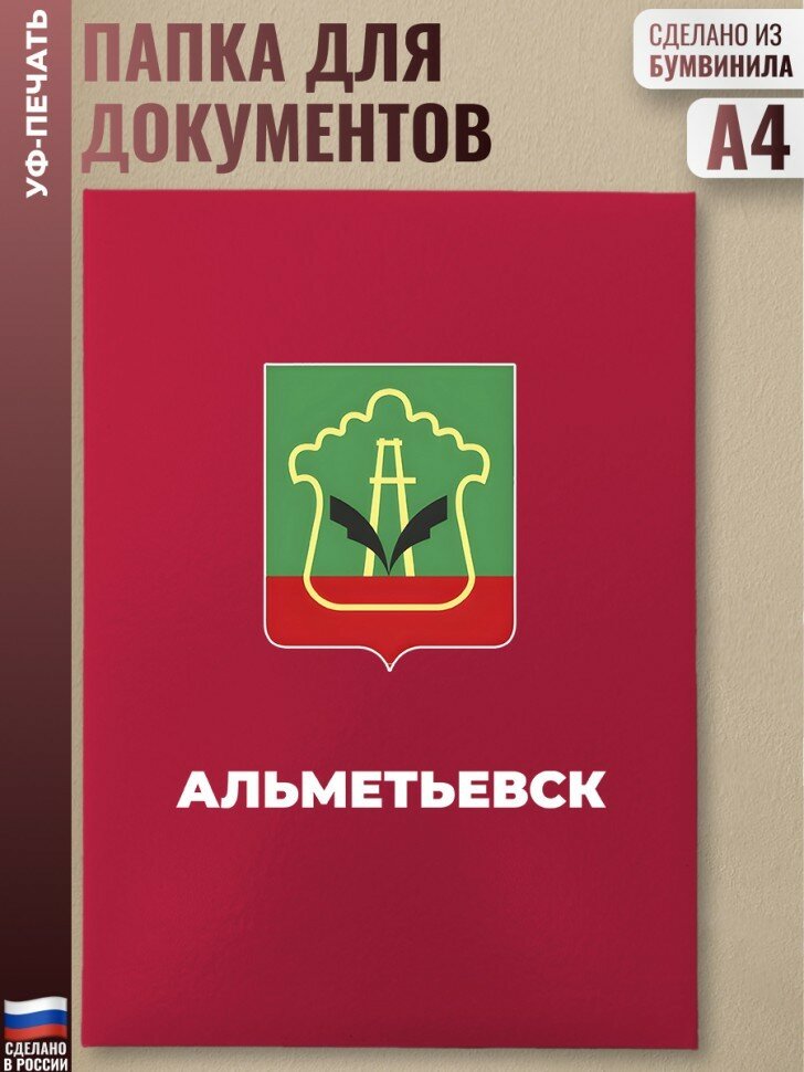 Адресная папка "Альметьевск" красная