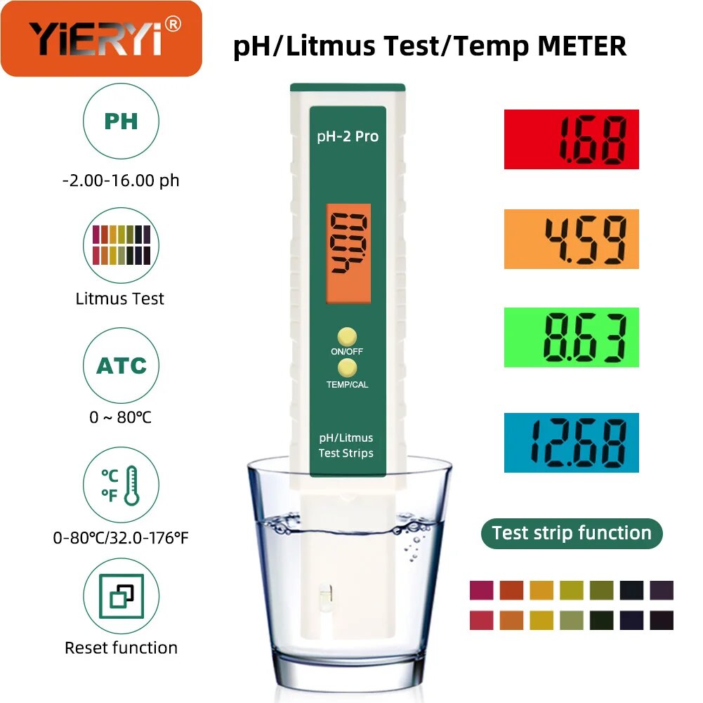 PH-2 Pro pH-метр с тест-полосками, цвет PH-2Plus — фото 1