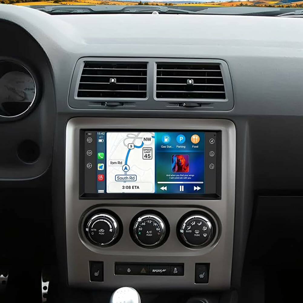 Автомобильная стереосистема 4G + 64G для Dodge Challenger 2008-2014 гг. с беспроводной системой CarPlay и Android Auto,