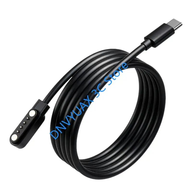 Магнитный USB-C кабель 100cm, черный