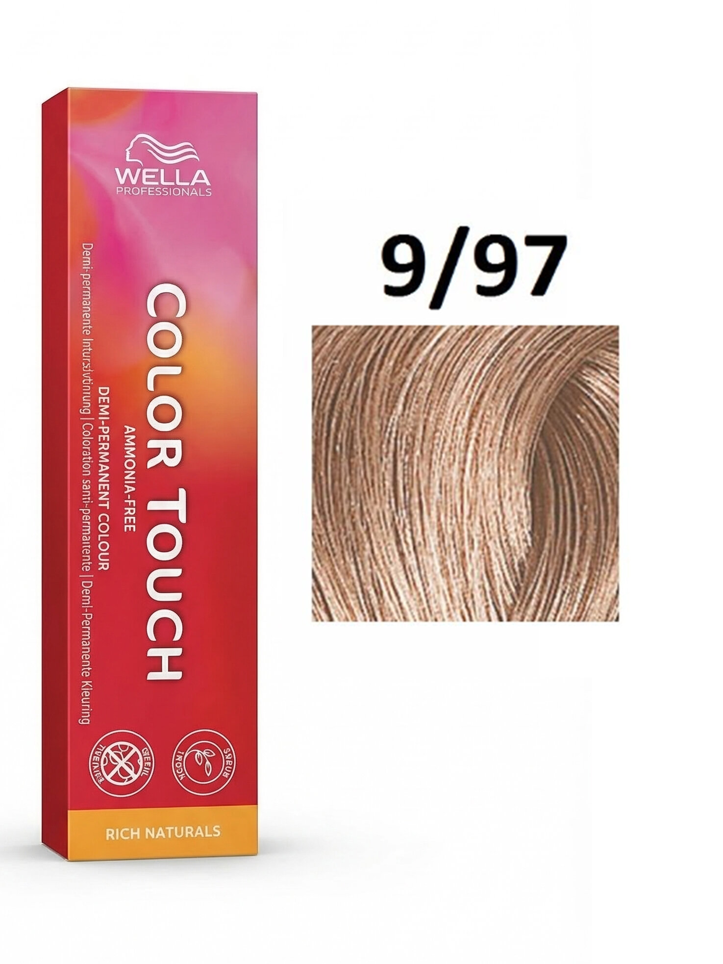 Wella Professionals Color Touch Тонирующая краска 9/97 Очень светлый блонд сандре коричневый, 60мл