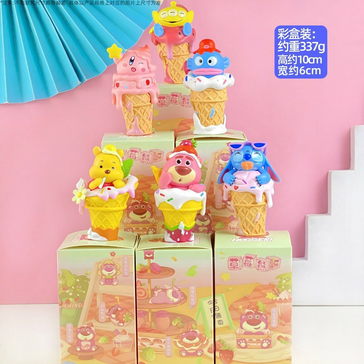 Коллекционные фигурки Sanrio My Melody, Chloe, Cinnamon, Pacha в коробках-сюрпризах для автоматов с клешнёй гашапон