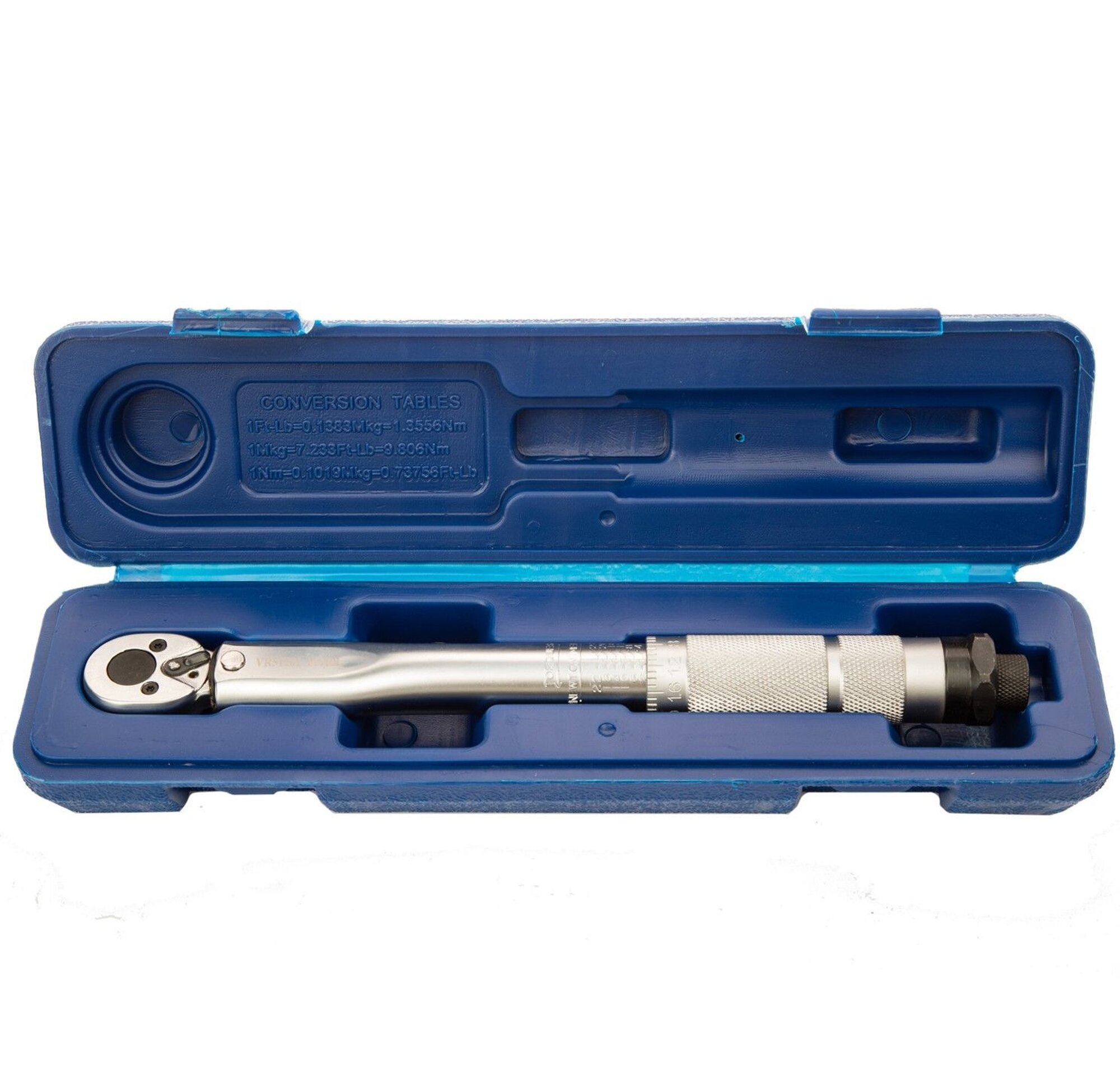 Динамометрический ключ Vertul VR51201, 2-24Нм, серебристый, кейс