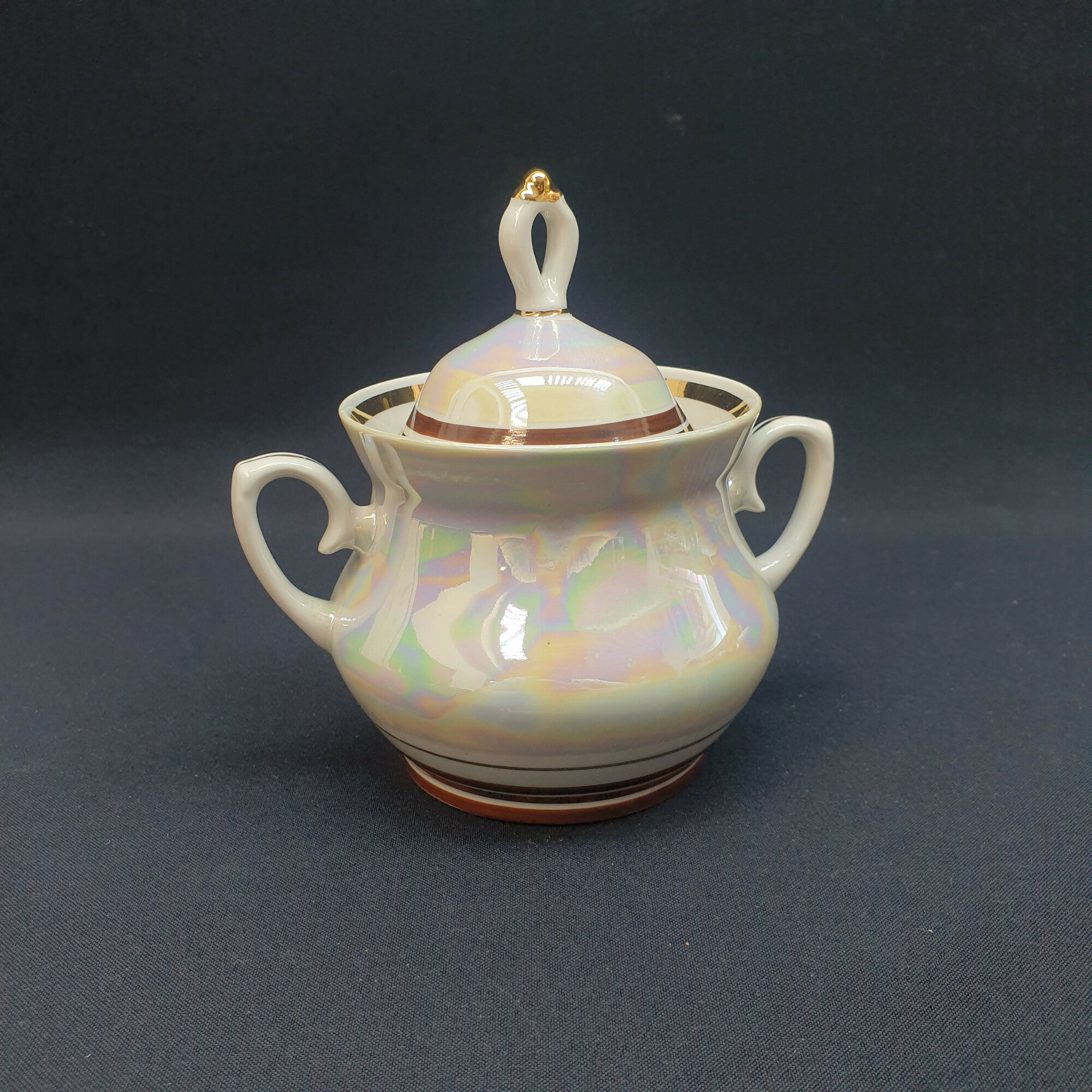 Винтажный сахарница Минский з-д, фарфор 0.35 л, СССР