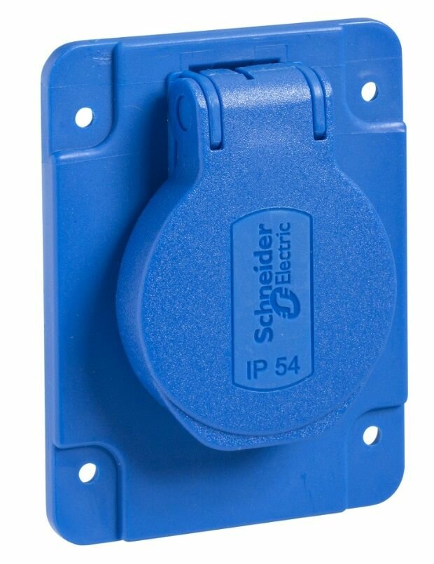 Розетка Schneider Electric PratiKa 10/16A 65х85мм IP54 арт. PKS62B