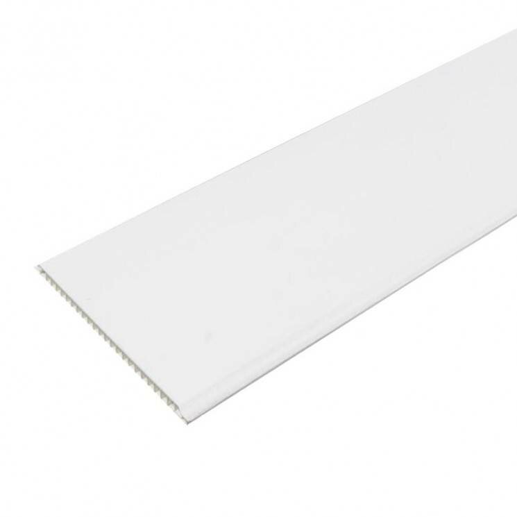 Стеновые панели ПВХ ВЕК, Белая матовая, для внутренней отделки, 250х9х2700мм, 1шт