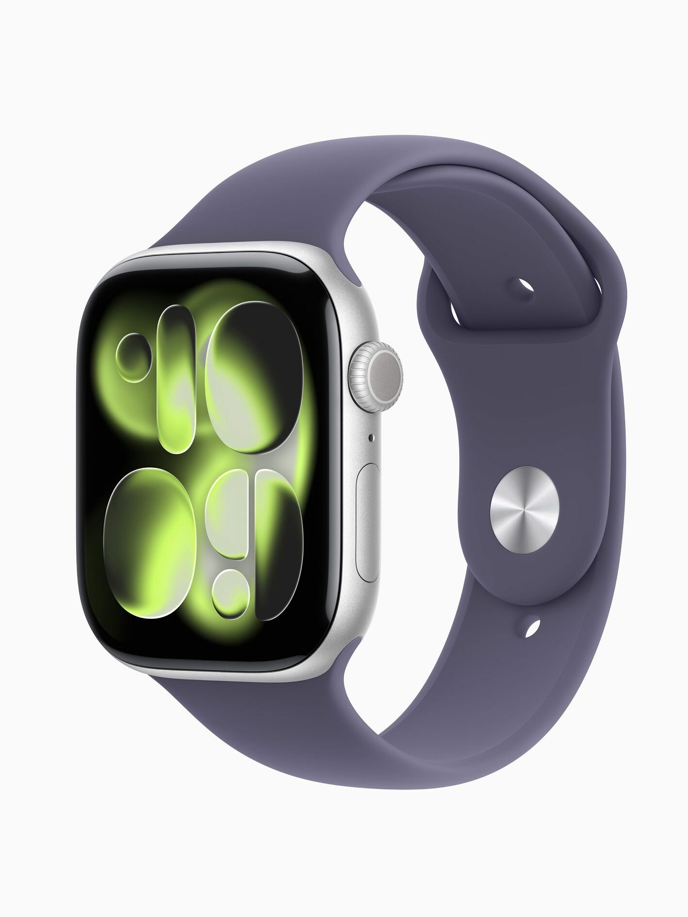 Часы Apple Watch Series 11 46mm Silver Aluminium Case With Purple Fog Sport Band M/L