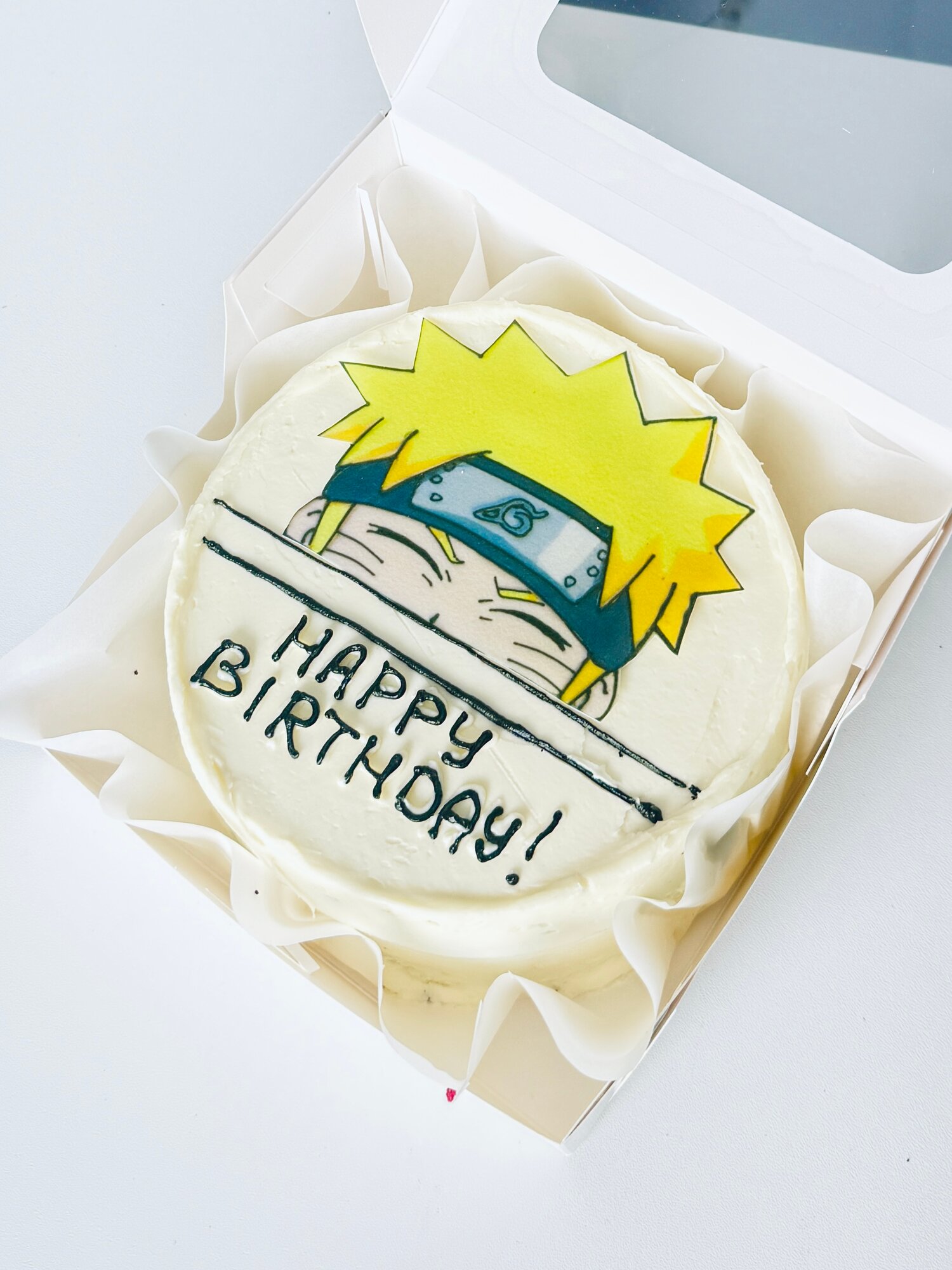 Бенто торт на день рождения «Наруто», клубничный, 650 грамм подарок парню, мужу, подруге, брату