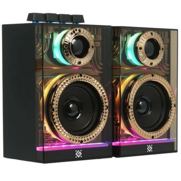 Колонки Defender 2.0 Futuro 20 Вт, BT/USB/TF/AUX/2400мА*ч