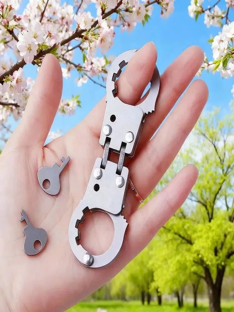 Детские игровые игрушки металлические наручники для большого пальца