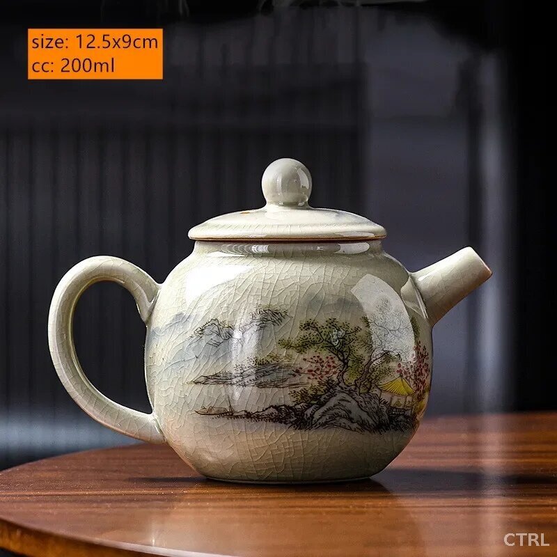 Керамический чайник JINGDE TEA SET 200 мл, A3. Керамический чайник JINGDE TEA SET 200 мл, A3