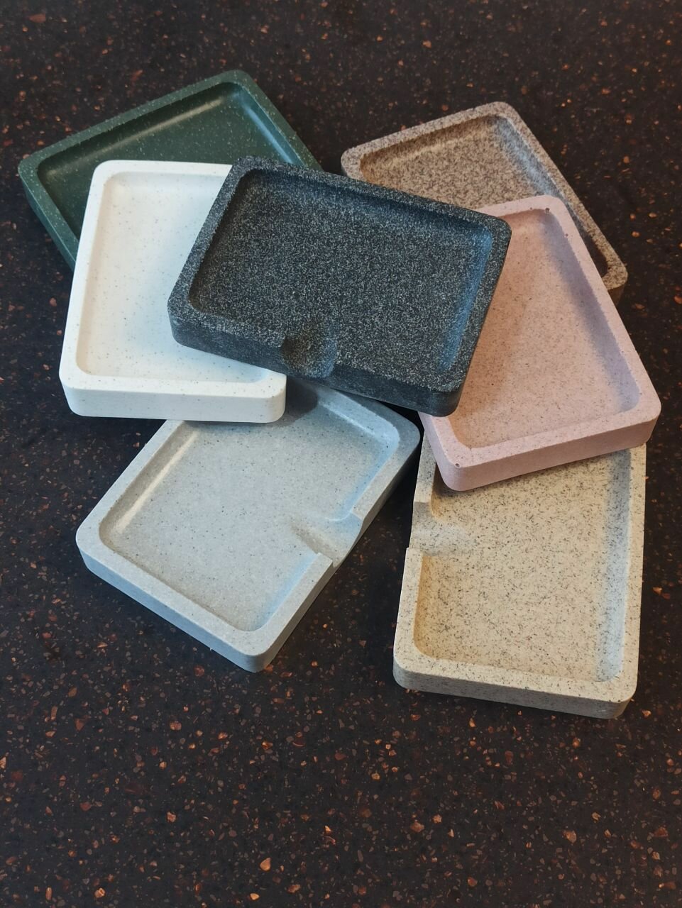 Мыльница для ванной комнаты Stonelab из искусственного камня