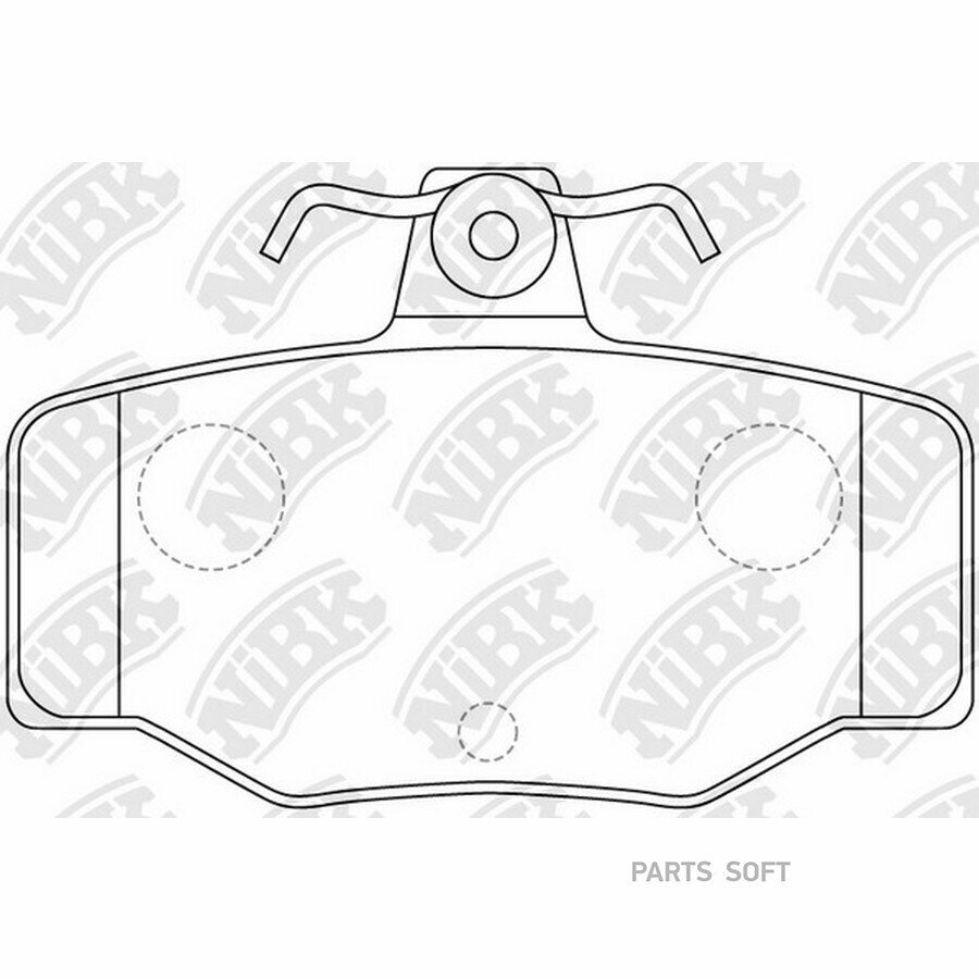 Колодки тормозные NISSAN Almera 2000-2006/Primera 1990-2002 задн. NIBK NIBK PN2214 | цена за 1 шт