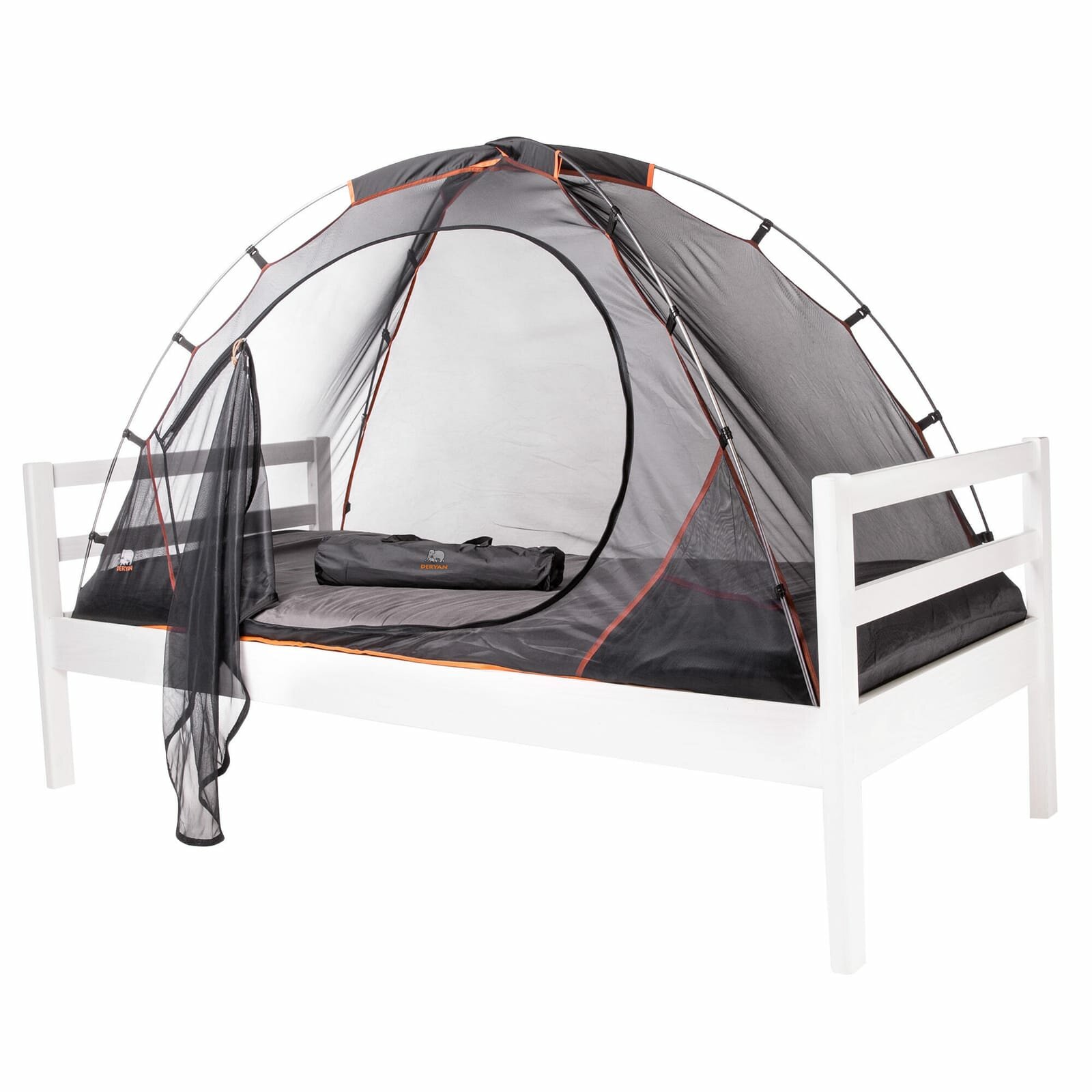 DECATHLON Аксессуар для палатки DERYAN Bedtent, черный, 200x90x100 см