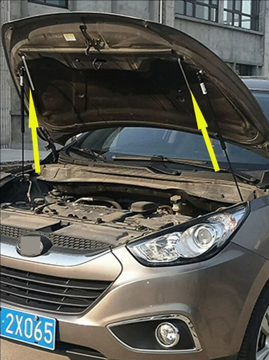 Газовые упоры капота для Hyundai Tucson LM 2nd 2009-2015 для Hyundai ix35 Амортизаторы Хендай Тусон ЛМ Хендай ix35 2 шт Автозапчасти
