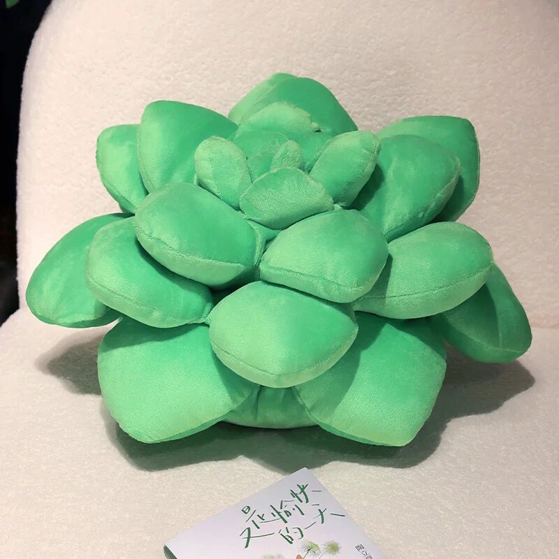 Мягкая подушка-суккулент, 45 см, grass green