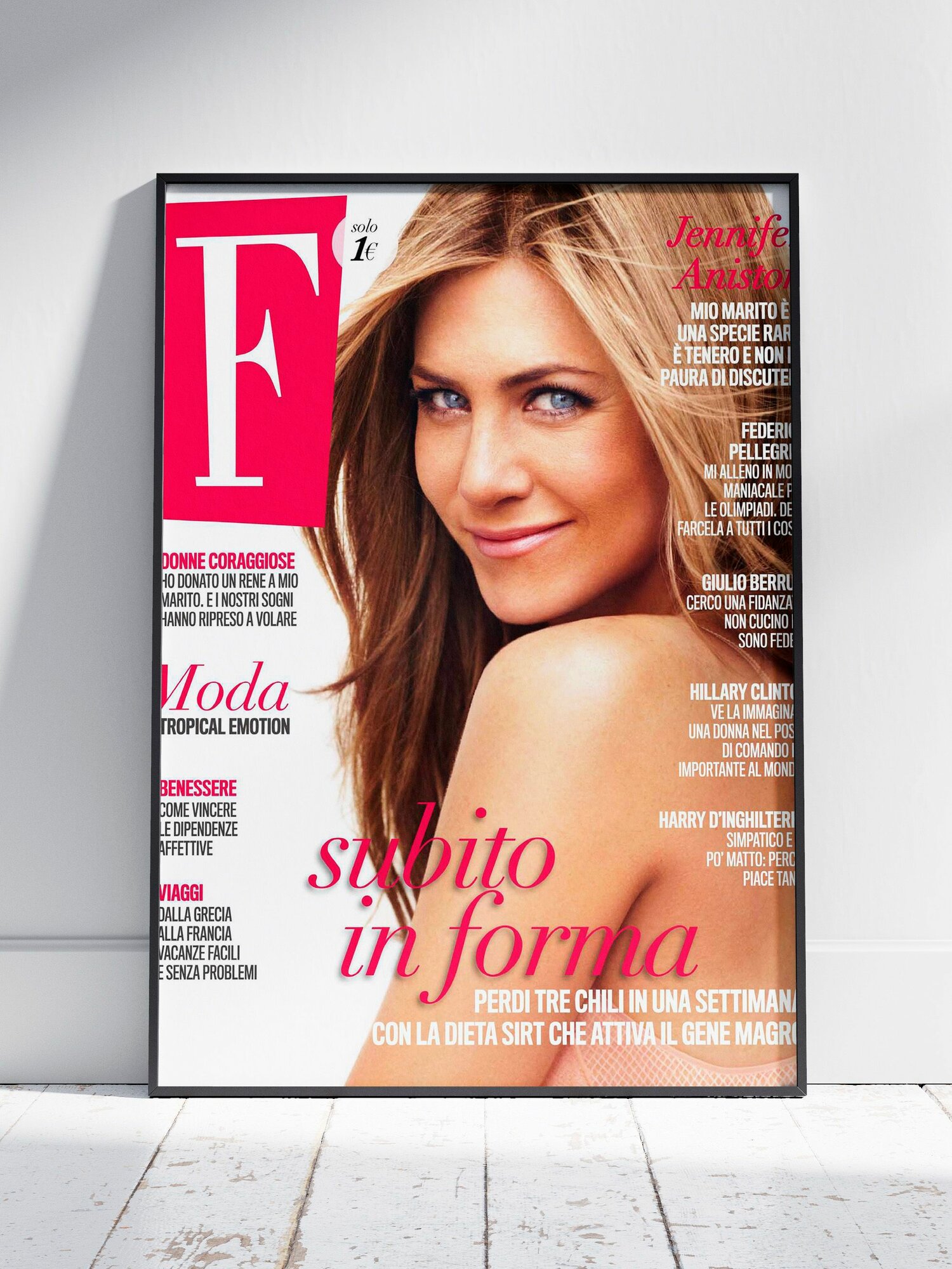 Плакат на стену для интерьера Дженнифер Энистон (Jennifer Aniston 16) - Постер по актеру фильма, кино, сериала формата A4 (21x30 см)