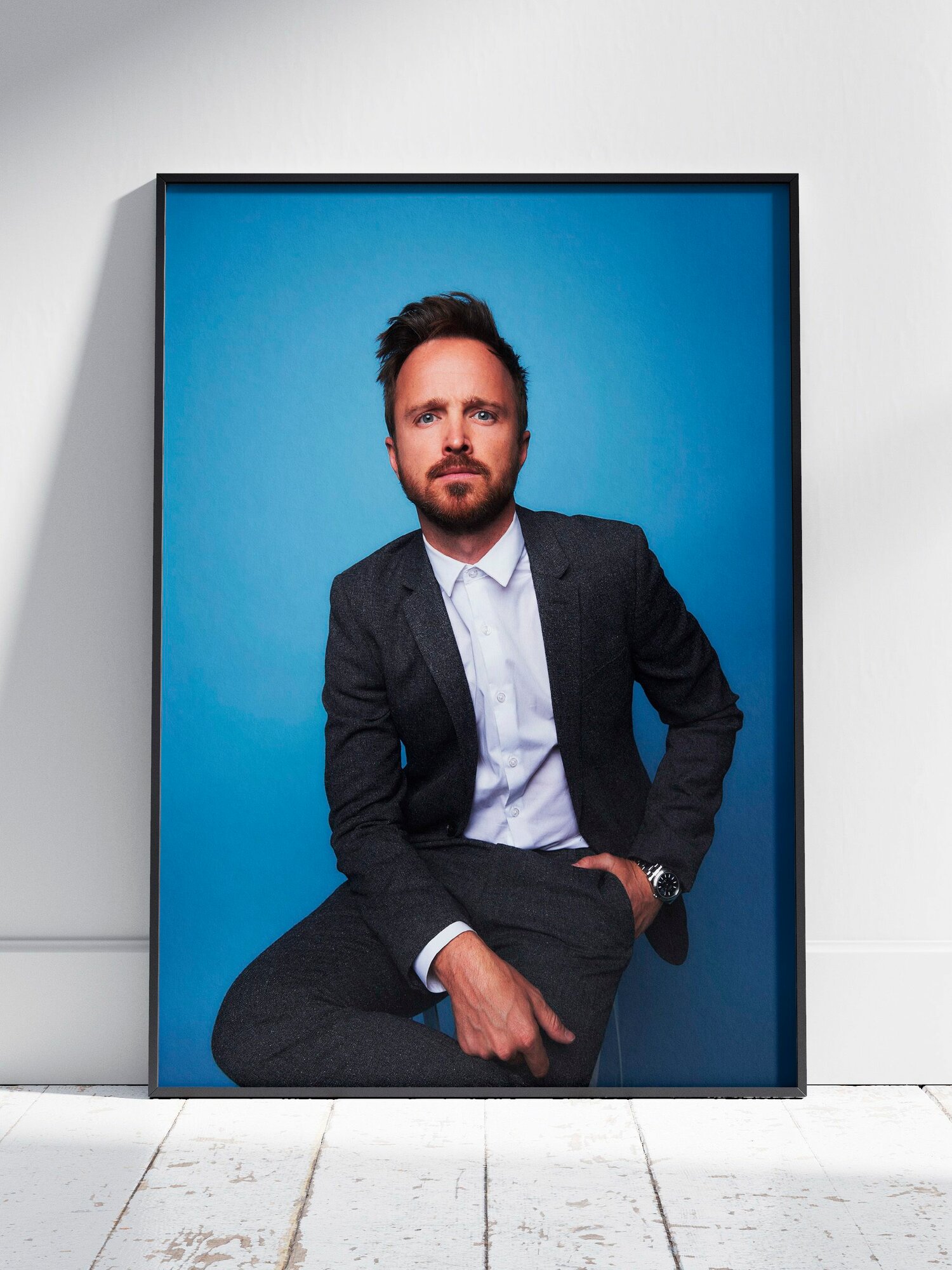 Плакат на стену для интерьера Аарон Пол (Aaron Paul 30) - Постер по актеру фильма, кино, сериала формата A3 (30x42 см)