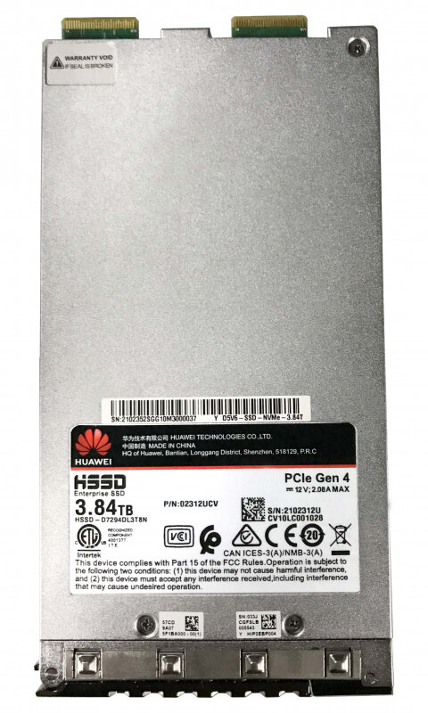 Жесткий диск Huawei 02352SGG 3.84Tb NVMe 2.5" SSD